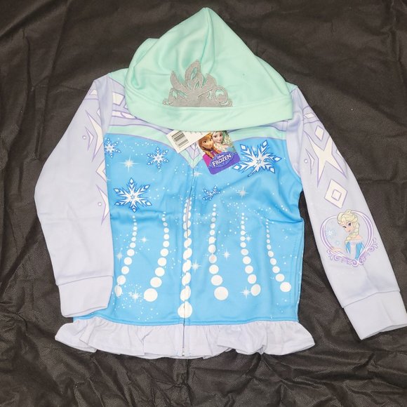 Frozen | Shirts & Tops | Princess Disney Little Girls Zipup Fleece ...